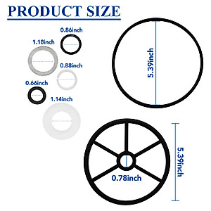 TIROAR Pool Filter Valve Spider Seat Gasket Seal Kits Compatible with Hayward SP0710, 0710X, 0711, 0712, 1 1⁄ 2" Vari-Flo Valves (1976-Pre) Replacement for “X” Valve Body