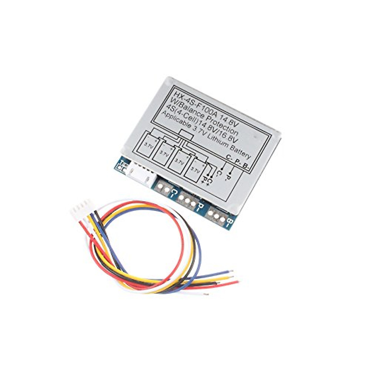 NOYITO 100A 4S 3.7V Lithium Battery Protection Board 14.8V with Balance Over-Current Over-Charge Over-Discharge Protection