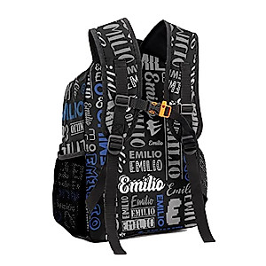 ZAACUSTOM Custom Backpack School Bag for Girls Boys Kids, Personalized Bookbag with Name, Customize Elementary Book Bag Back Pack, Fashion, Waterproof, Adjustable Shoulder Straps, 1 Pack