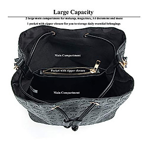 Womens Hobo Tote Bag Leather Shoulder Bag for Women Bucket Bag Hobo Handbag Fit for Dating, Working, Shopping