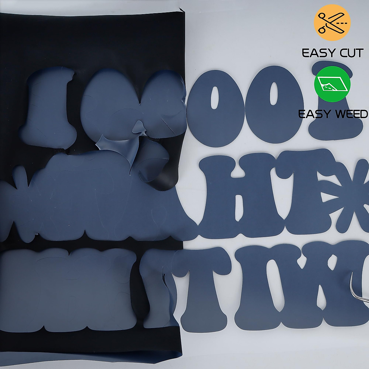 RENLITONG 3D Puff HTV Matte Heat Transfer Vinyl Roll 12" x 7ft Iron on for Heat Press T Shirt for All Cutter Machine Heat Vinyl Design (7ft, 3D Puff Black)