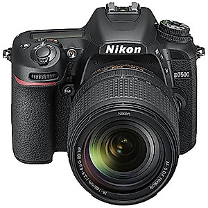 Nikon D7500 20.9MP DX-Format Digital SLR Camera + AF-S 18-140mm f/3.5-5.6G ED VR Lens Bundle with 64GB Memory Card, Camera Bag, Paintshop Pro 2018 and Accessories (11 Items)