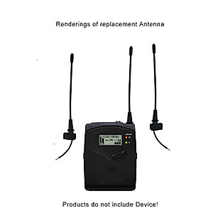 2 PCS Antenna Replace for Sennheiser EW100G2/100G3 Wireless Microphone Bodypack System Transmitter Receiver