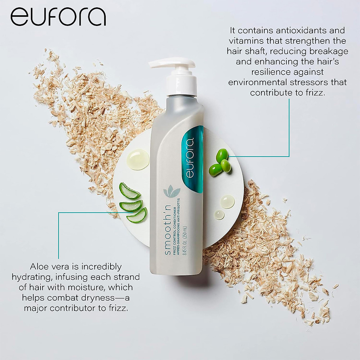 Eufora Smooth'n Frizz Control Conditioner 8.45 oz