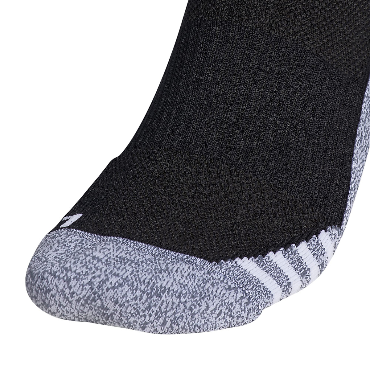 adidas Team Speed 3 Soccer Socks (1 Pair), Black/White, Large