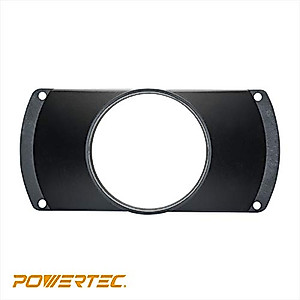 POWERTEC 70150 Rectangular Dust Hood Collector – ABS Plastic, 4 Inch OD Attachment for Woodworking Dust Collection Hose and Fittings