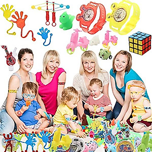 300 PCS Party Favors Toy Assortment for Kids, Valentines Day Gifts for Kids, Easter Basket Stuffers ,Birthday Gift Toys, Stocking Stuffers,Treasure Box Toys, Carnival Prizes, School Classroom Rewards, Pinata Stuffers, Bulk Toys Treasure Box for Boys and G
