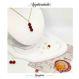 Gaspletu 1800PCS 8mm Glass Beads Bracelet Making Kit, 72 Colors Crystal Beads for Jewelry Making, 3 Box Round Beads Suitable for Beginners