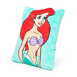 Disney The Little Mermaid Ariel Plush Snuggle Pillow - Super Soft Decorative Throw Pillow - Measures 15 Inches