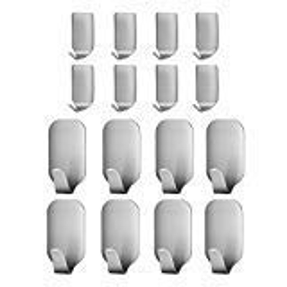 Adhesive Hooks, Bestfy Heavy Duty Wall Hooks Stainless Steel Ultra Strong Waterproof Hanger for Robe, Coat, Towel, Keys, Bags, Home, Kitchen, Bathroom (Set of 16)