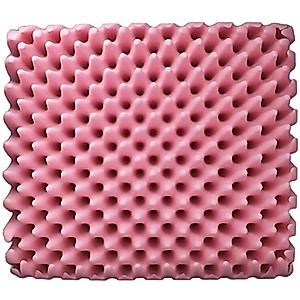 Vakly Convoluted Foam Egg Crate Seat Cushion 4 Inch Thick [18''x16''x4''] for Added Padding and Comfort on a Wheelchair or Office Chair (3)