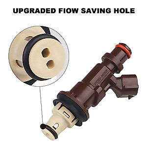 JDMON Compatible with Fuel injectors Toyota 4Runner Tacoma Tundra 3.4L V6 1999-2004 Replace 2320962040 2172933 2 Hole Pack of 6