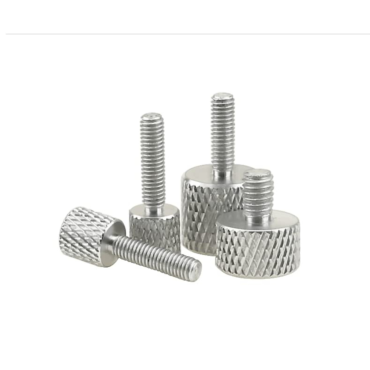 20 Pcs Aluminum knurling Fully Threaded Hand Twistscrew,for Motherboard Installation Etc.M4x10mm