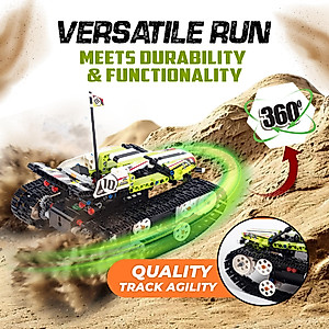 Remote Control Car for Kids - Remote Control Truck STEM 400+ PCS Car Building Kit - RC Toys for Boys - Monster Truck Toys Gift for Boys - RC Cars for Adults