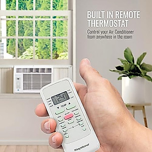 Keystone Energy Star 12,000 BTU Window Mounted Air Conditioner & Dehumidifier with Smart Remote Control - Window AC Unit for Apartment, Living Room, Garage & Medium Sized Rooms up to 550 Sq.Ft.
