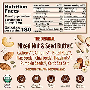 Nuttzo, Organic, Power Fuel, 7 Nut & Seed Butter, Smooth, 12 oz (340 g)