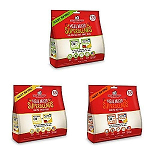 Stella & Chewy'S Freeze-Dried Raw Meal Mixer Superblends Dog Food Toppers Variety Pack Of 3 (Duck, Chicken And Beef), 16 Oz. Each