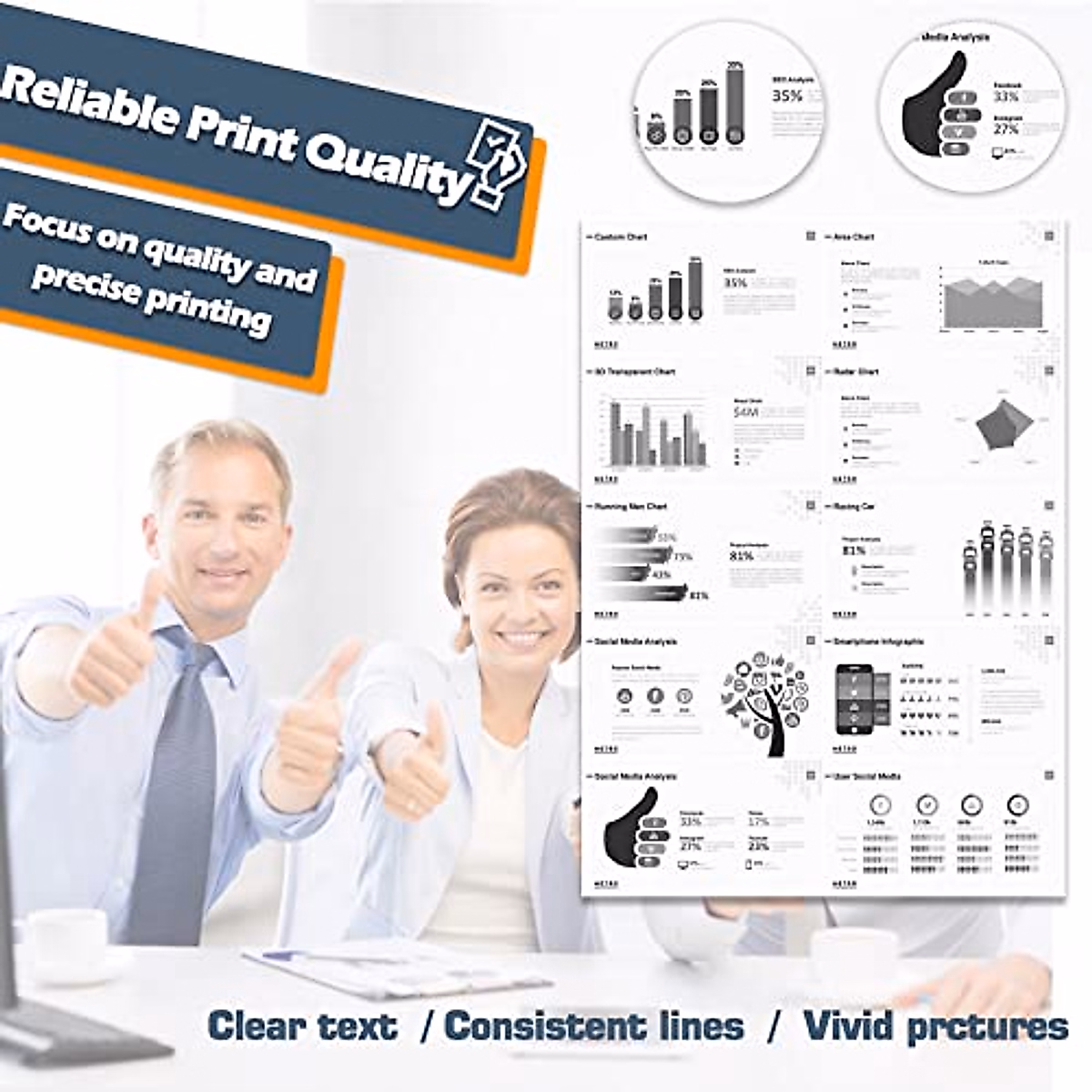 TN433 Compatible TN-433BK TN-433C TN-433Y TN-433M High Yield Toner Cartridge Replacement for Brother TN-433 HL-L8260CDW HL-L8360CDW DCP-L8410CDW MFC-L8610CDW Toner.(3BK+1C+1Y+1M)