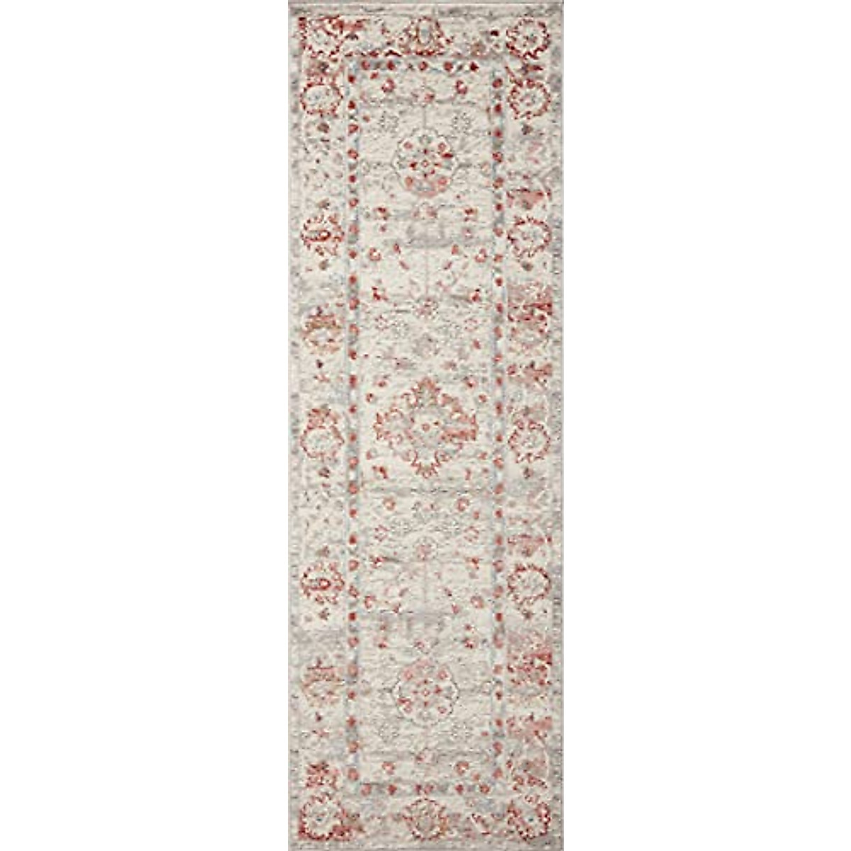 Loloi II Estelle Collection EST-01 Ivory/Rust, Transitional 9'-3" x 12'-10" Area Rug