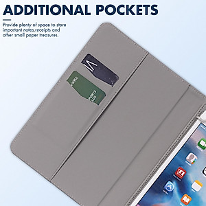 Dteck Universal Tablet Case for 10/10.1 Inch Android 11 12 13 14 Tablet, for Lenovo/Samsung Galaxy/UMIDIGI/Fire 10" 10.1" 10.3" 10.4", Lightweight Folio Cute Case with Stand/Card Slots, Pink Floral