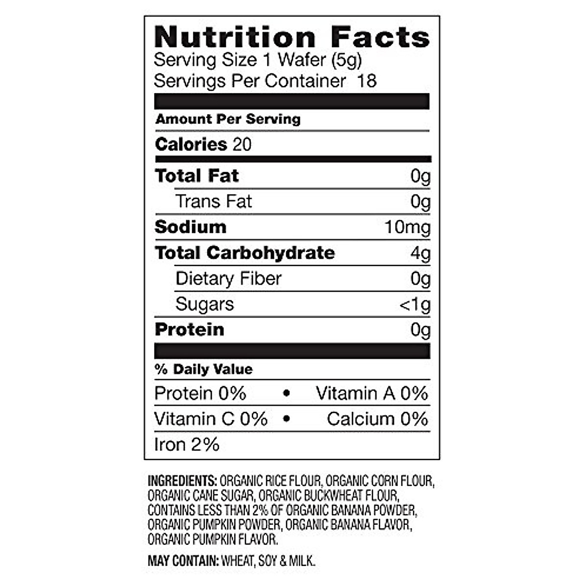 Plum Organics Little Yums, Organic Baby Teething Wafers, Pumpkin Banana, 3.17 Oz, 6 Bars