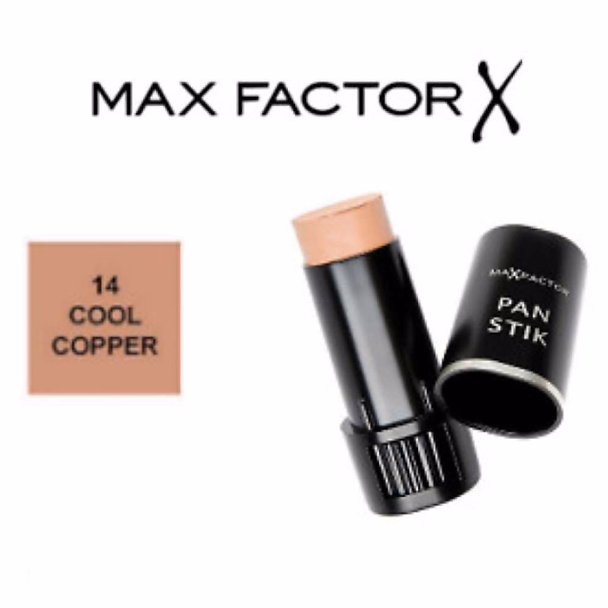 Max Factor Pan Stik Foundation- 14 Cool Copper 3 Pack