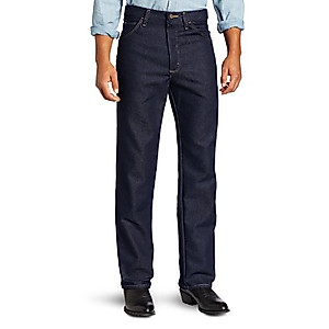 Wrangler mens Five Pocket Stretch jeans, Denim, 34W x 32L US