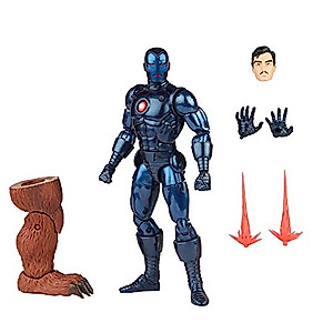 Marvel Hasbro Legends Series 6-inch Stealth Iron Man Action Figure Toy, Includes 5 Accessories and 1 Build-A-Figure Part, Premium Design and Articulation