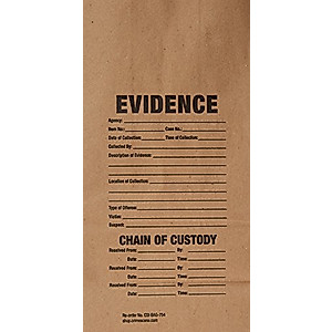 Evidence Bags, Paper and Plastic Sample Pack
