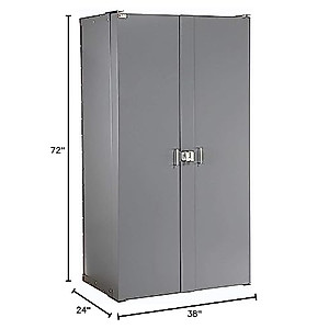 Global Industrial Bin Cabinet with 132 Yellow Bins, 38x24x72, Assembled