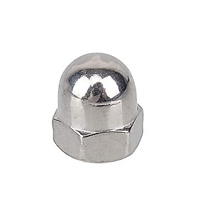 BQLZR 304 Stainless Steel Cap Acorn Hex Nut M6 Right Hand Threads Marine Replacement for 2007 XC90 Plate，Replacement for 2009 S-60 Pack of 10