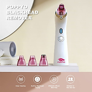 Blackhead Remover Pore Vacuum Electric Blackhead Extractor Tool Comedo Removal Suction Beauty Device for Women（Pink)