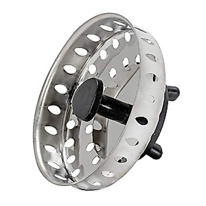 EZ-FLO Rubber Pronged Bottom Fits Sterling Replacement Basket, 3-1/2 Inch Diameter, Stainless Steel, 30057