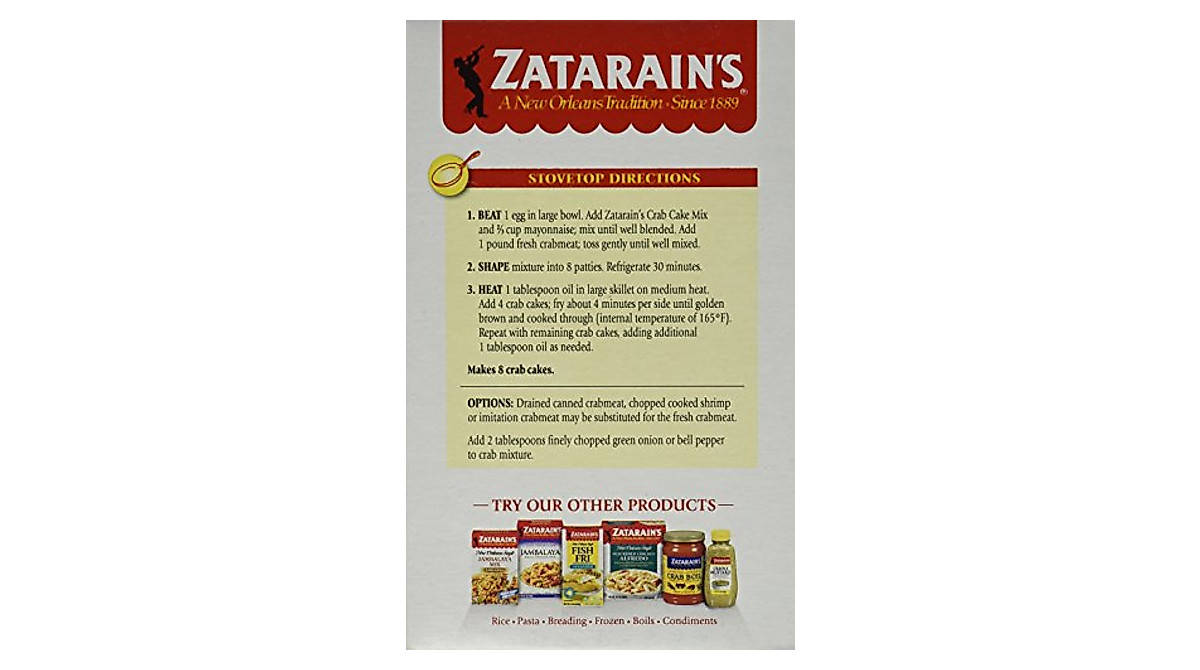 Zatarain's Crab Cake Mix - Easy New Orleans Style Crab Cakes