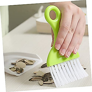 ORFOFE 2 Sets Desktop Cleaner Dustpan and Brush Mini Hand Broom Hand Sweeping Brush Keyboard Broom Dustpan Small Hand Broom Hand Whisk Broom Mini Dusting Broom Dust Broom Cleaning Dustpan