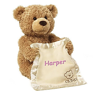 DIBSIES Personalized Animated Peek A Boo Plush Toy (Peek A Boo Bear)