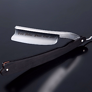 Gold Dollar club cut throat straight razor shaving razor