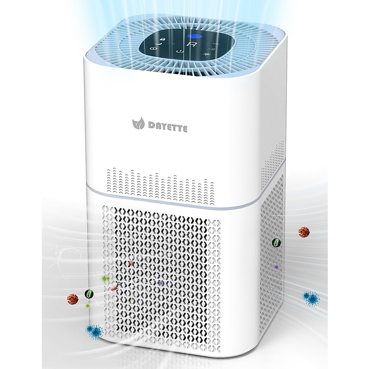 Dayette Air Purifiers for Pets Large Room Up to 2200 Ft² with Air Quality Monitor,Auto Mode and Sleep Mode, HEPA Filter Captures Pet Allergies, Smoke, Dust, Pollen, AP301 Pet