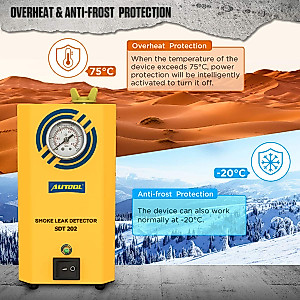 AUTOOL Automotive Leak Detector Tool Cars Leak Locator Tester Car Pipe Leakage Tester Support Evap for All Vehicles