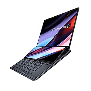 ASUS Zenbook Pro 14 Duo 14.5” 16:10 Touch Display, 120Hz Refresh Rate, ScreenPad Plus, Intel i9-13900H CPU, NVIDIA® Geforce RTX 4050, 32GB RAM, 1TB SSD, Windows 11 Home, Tech Black, UX8402VU-AS96T