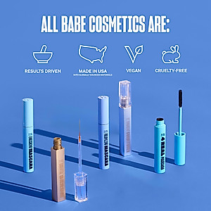 Babe Original Babe Lash Mascara - Smudge Proof, Long Lasting & No Clump Formula, Buildable Volume, Water Resistant, Dramatic Black