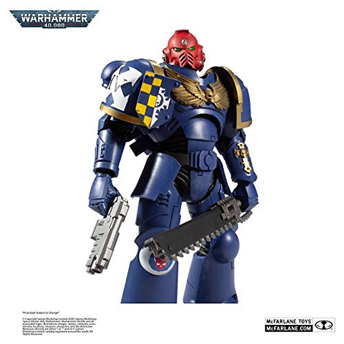 McFarlane Toys Warhammer 40,000 Ultramarines Primaris Assault Intercessor 7" Action Figure
