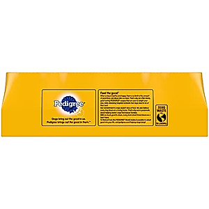 PEDIGREE CHOPPED GROUND DINNER Adult Canned Soft Wet Dog Food Combo with Chicken, Liver & Beef and Beef, Bacon & Cheese Flavor Variety Pack, 13.2 oz. Cans (Pack of 12)