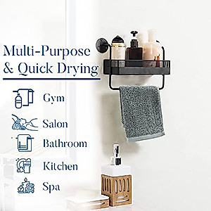 DAN RIVER 100% Cotton Washcloths 24 Pack Premium Quality Face and Body Cloth, Quick Dry and Highly Absorbent Essential Towels for Bathroom, Hand, Kitchen and Cleaning | 12x12 in | 400 GSM (Gray)