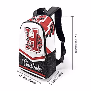 Yeshop Black Glitter Personalized Backpack for Teen Boys Girls,Custom Travel Backpack Bookbag Casual Bag Name Gift 11.8"(L) x 5.51"(W) x 17.72"(H)