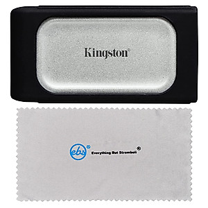 Everything But Stromboli Kingston XS2000 Portable SSD 1TB for Laptop, Computer, Tablet, Phone with USB 3.2 Type-C Port (SXS2000/1000G) External Solid State Drive - Bundle Microfiber Cloth