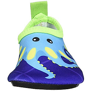 Toddler Kids Swim Water Shoes Quick Dry Non-Slip Water Skin Barefoot Sports Shoes Aqua Socks for Boys Girls Toddler, Blue Octopus, 13 Little Kid
