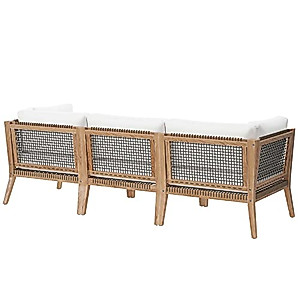 Modway Clearwater Sofas, Gray White