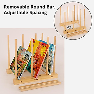VISWIN Wooden Tabletop Art Rack - Print Rack, Art Storage Rack, Art Storage Organizer, Art Drying Rack, Drying Rack Art, Art Rack for Canvas, Artwork, Prints, Panels, Posters, Art Shows & Galleries