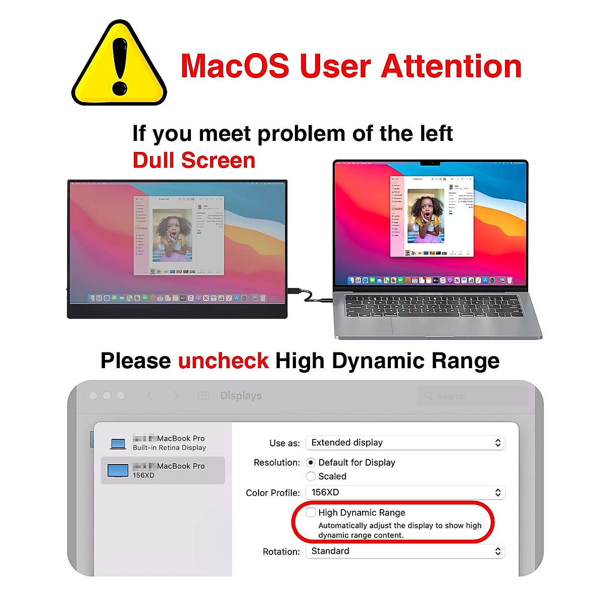 cocopar USB-C Portable Monitor Bundle [Black & Silver] 15.6 Inch 1080P FHD HDR Zero Frame USB-C Computer Display with Dual Type-C Mini HDMI for Laptop PC Mac Surface Xbox PS4/5 Switch with Smart Cover